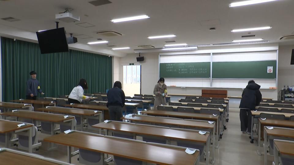 試験会場の準備進む 17日から大学入学共通テスト 知事選での選挙カー遊説に配慮も求める（2026年1月16日掲載）｜FBC NEWS NNN