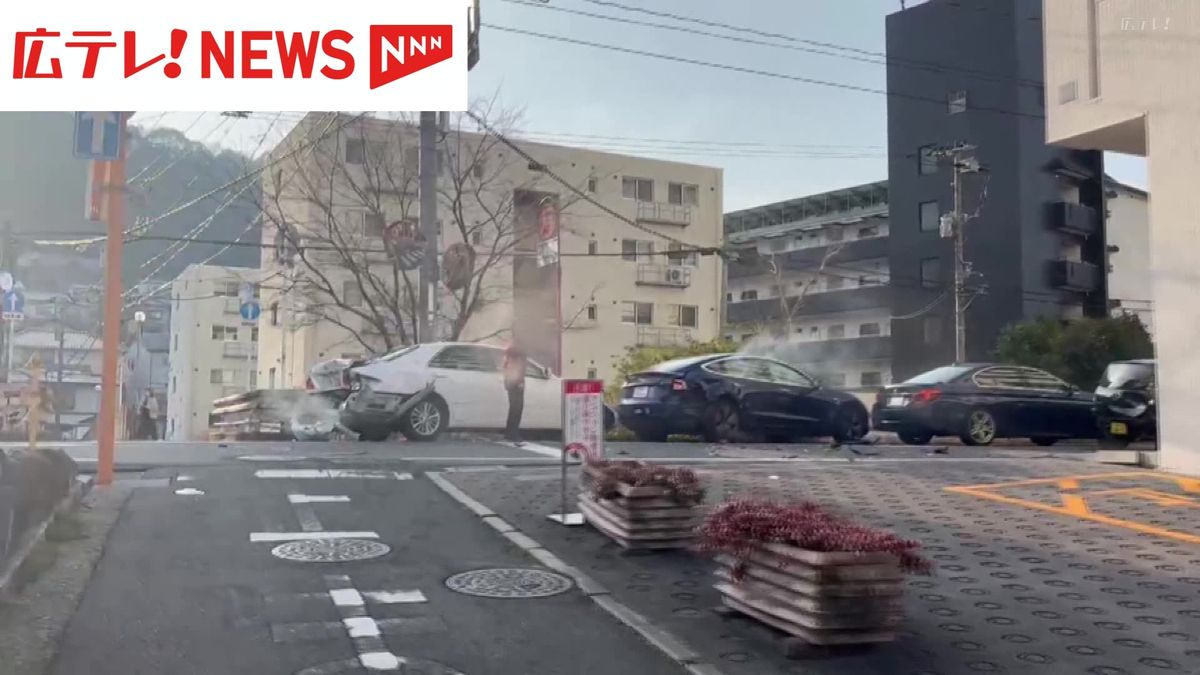広島市東区 車5台が絡む事故 けが人なし（2026年1月16日掲載）｜広テレ！NEWS NNN