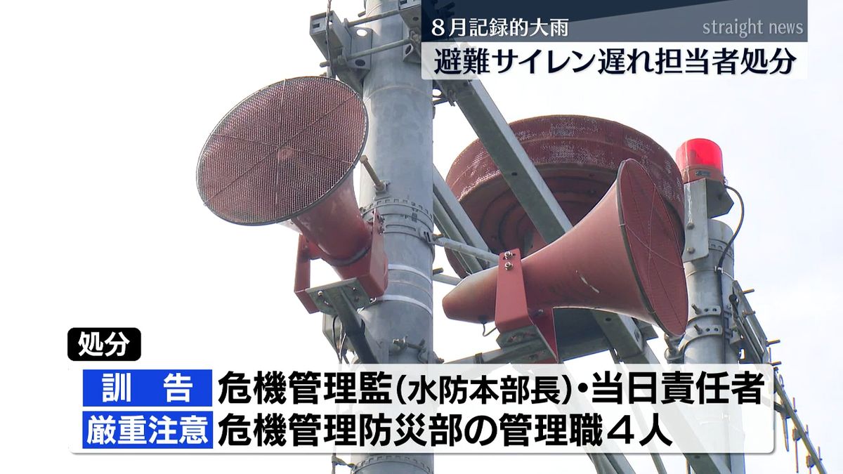【記録的大雨】避難を促すサイレンが遅れた問題で市職員を処分（2025年12月23日掲載）｜KKT NEWS NNN