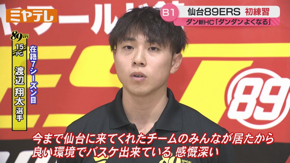 仙台89ERS始動 ダン新HC「ダンダンよくなる」（2025年8月19日掲載）｜ミヤテレNEWS NNN