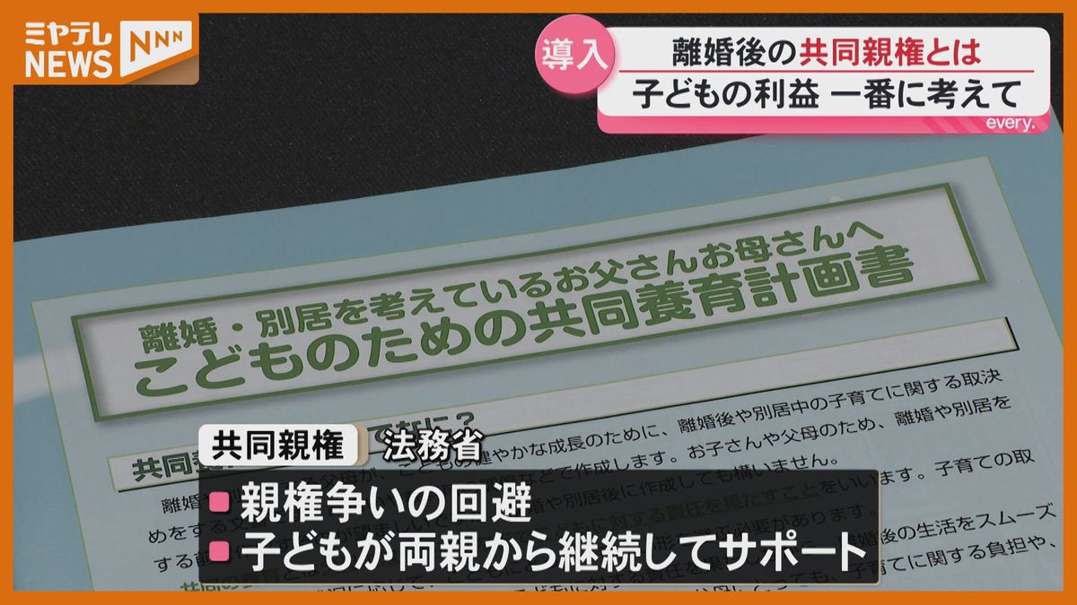【ねらいと懸念は？】4月導入…離婚後も 父・母双方が子どもの親権持つ『共同親権』（2026年6月3日掲載）｜ミヤテレNEWS NNN